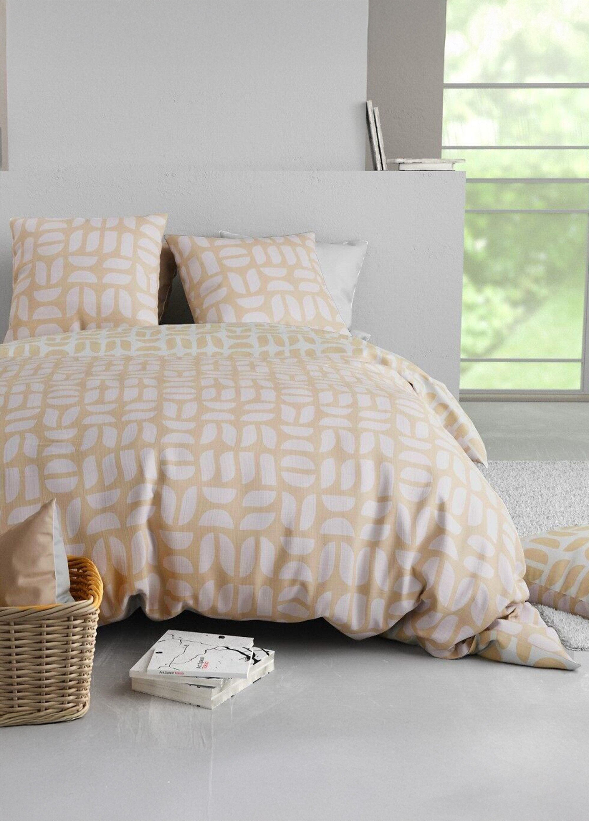 Parure de lit polycoton 2 pers, Romy